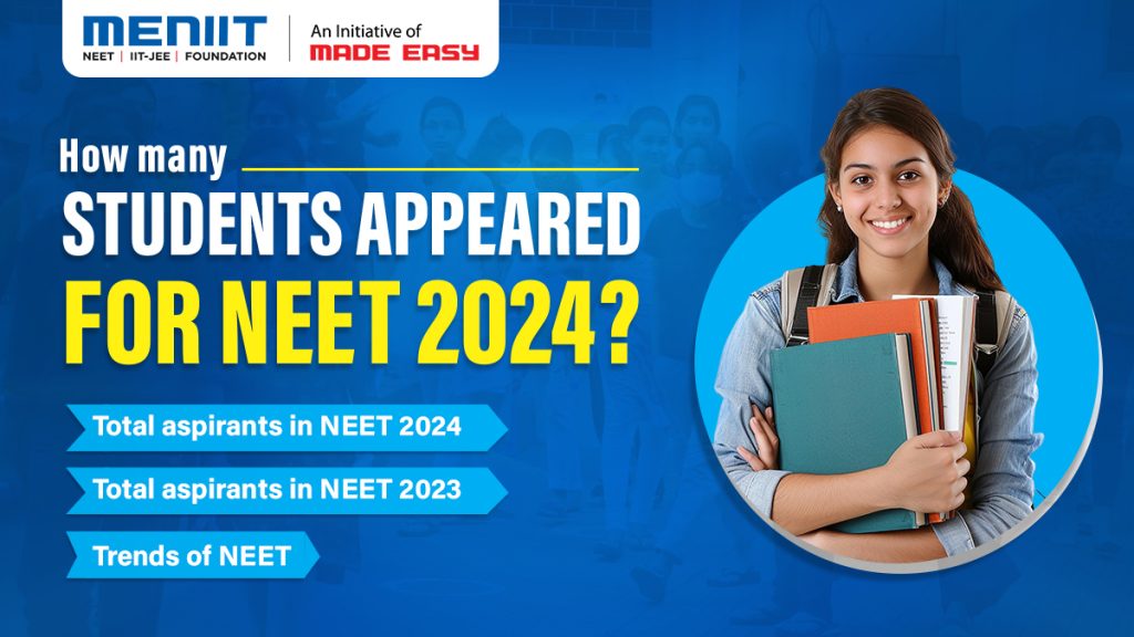 How many students appreared for NEET UG 2024?